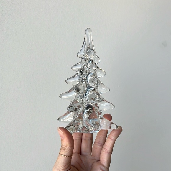 Vintage | Holiday | Vintage Art Glass Christmas Tree Sculpture Holiday ...